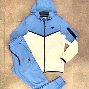 Nike | Other | Baby Blue Nike Tech Tracksuit | Poshmark